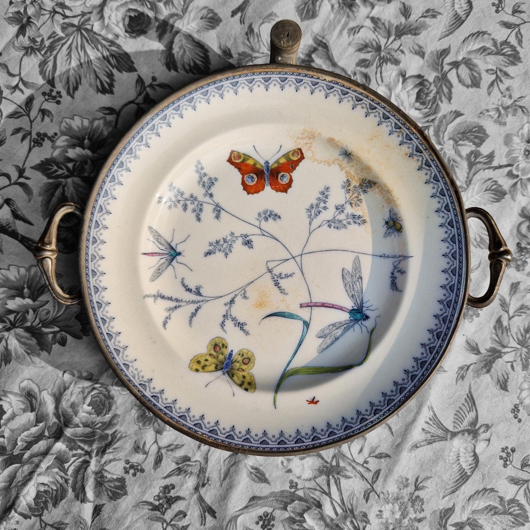 Antique Ceramic and Metal Hot Plate P and B PINDER AND BOURNE England ...