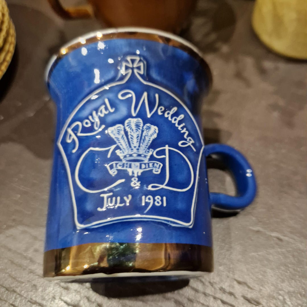 A Ceramic Mug or Tankard Pottery Rumney England Royal Wedding ...