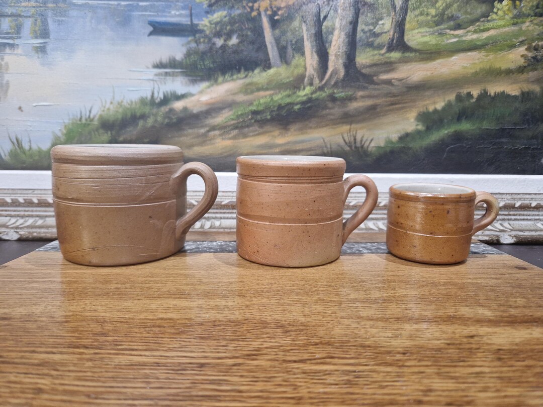 A Very Large Mug or a Trio of Smaller Mugs and Pots With Vintage ...