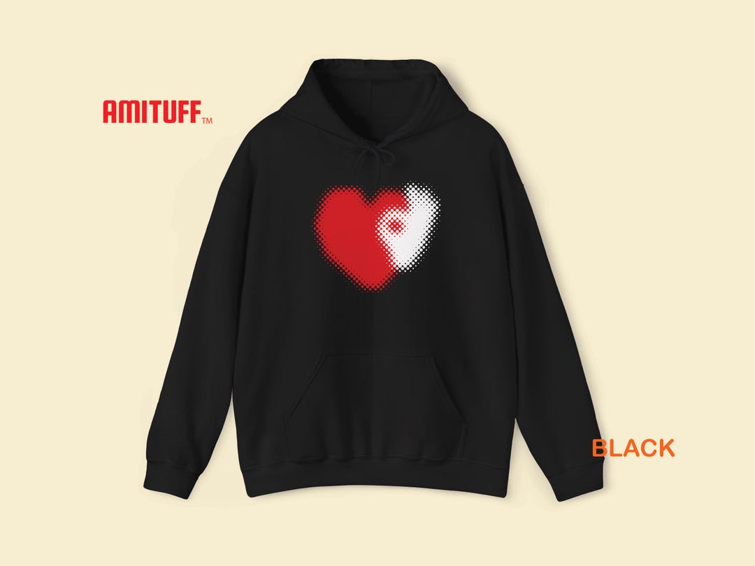 Heart Face Ok Hand Sign Hooded Jacket, Red Heart Hoodie, Love Symbol ...