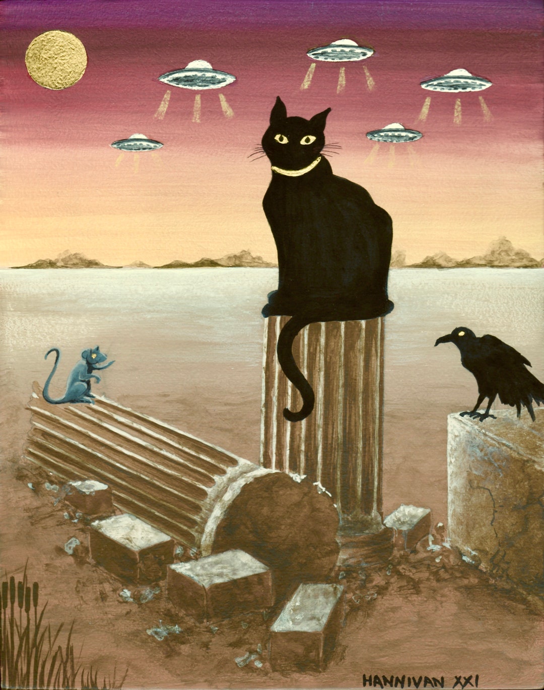 Fine Art Print, Sci-fi Art Prints, Space Ship Art, UFO Art, Spacey Art ...