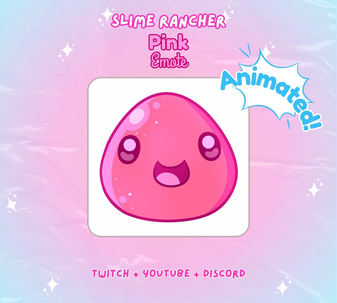 Slime Rancher Pink Animated Twitch Youtube Emote - Etsy