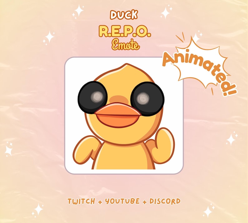 R.E.P.O Duck Animated Emote Twitch Youtube Discord Streams - Etsy