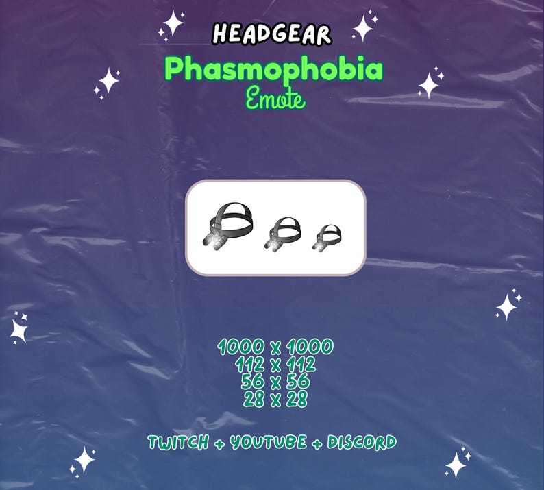 Animated Phasmophobia Headgear Twitch Youtube Emote - Etsy