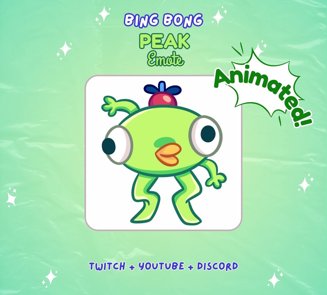 Animated Peak Bing Bong Twitch Youtube Emote - Etsy