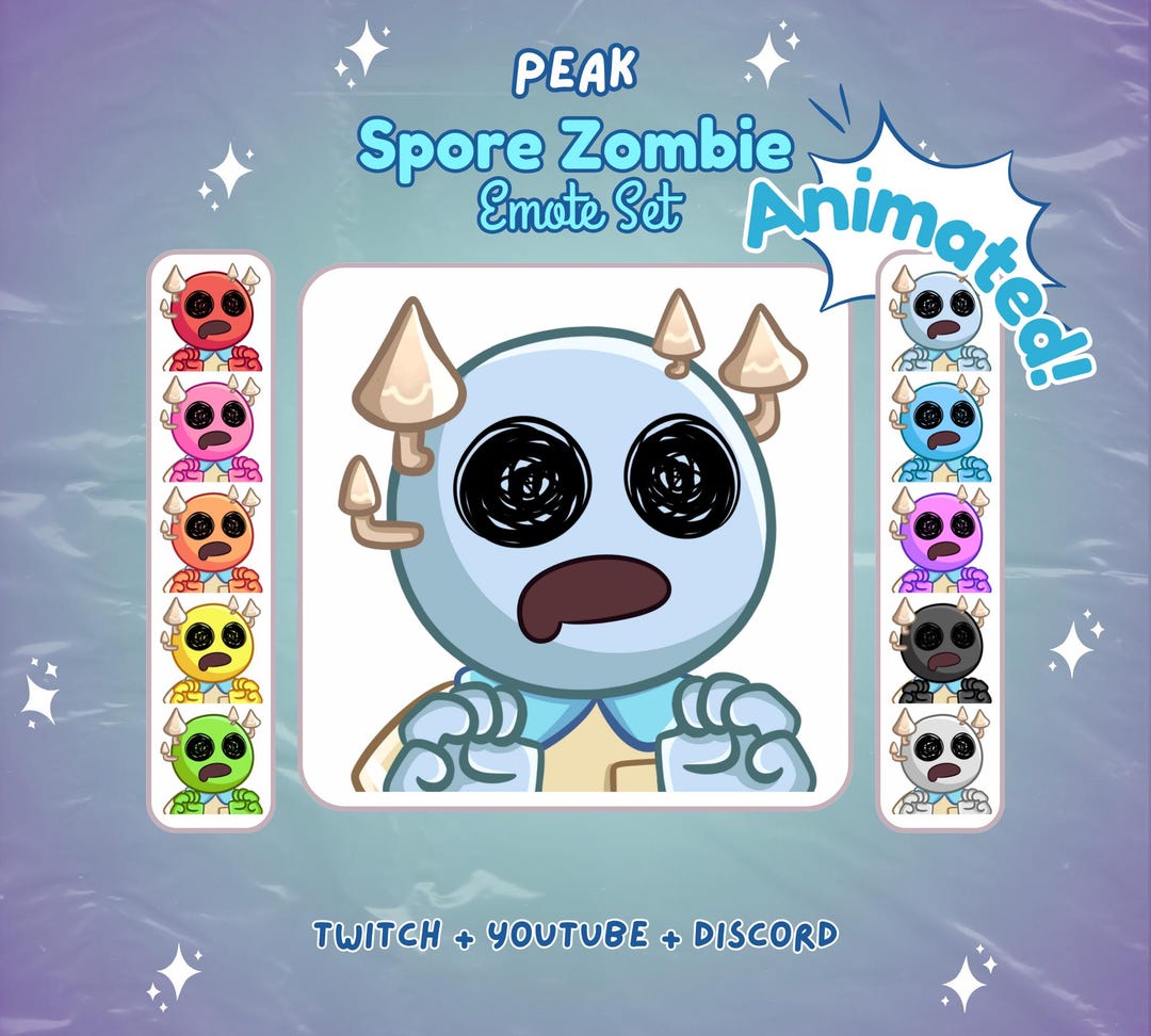 Animated Peak Spore Zombie Twitch Youtube Emote - Etsy