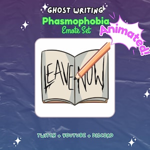 Animated Phasmophobia Ghost Writing Twitch Youtube Emote - Etsy