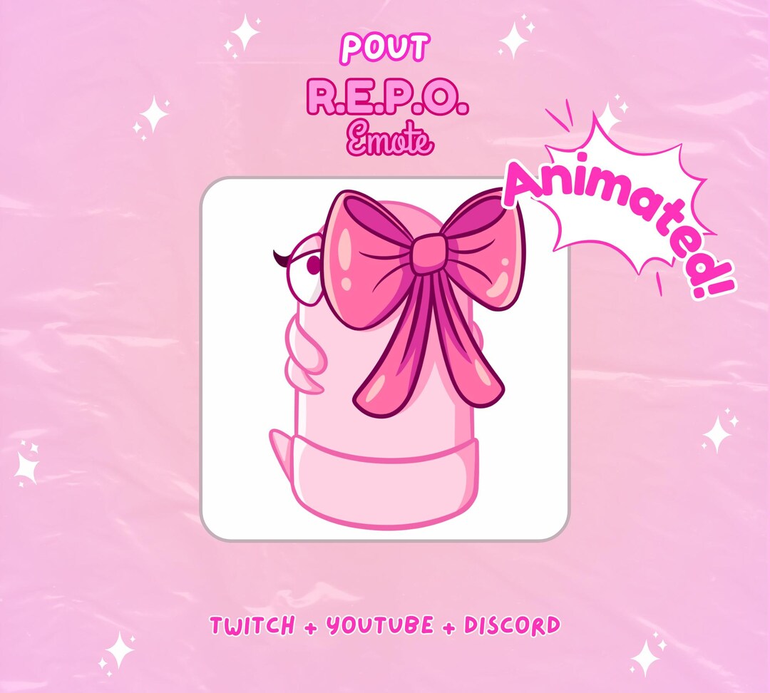 R.E.P.O Pout Animated Emote Twitch Youtube Discord Streams - Etsy