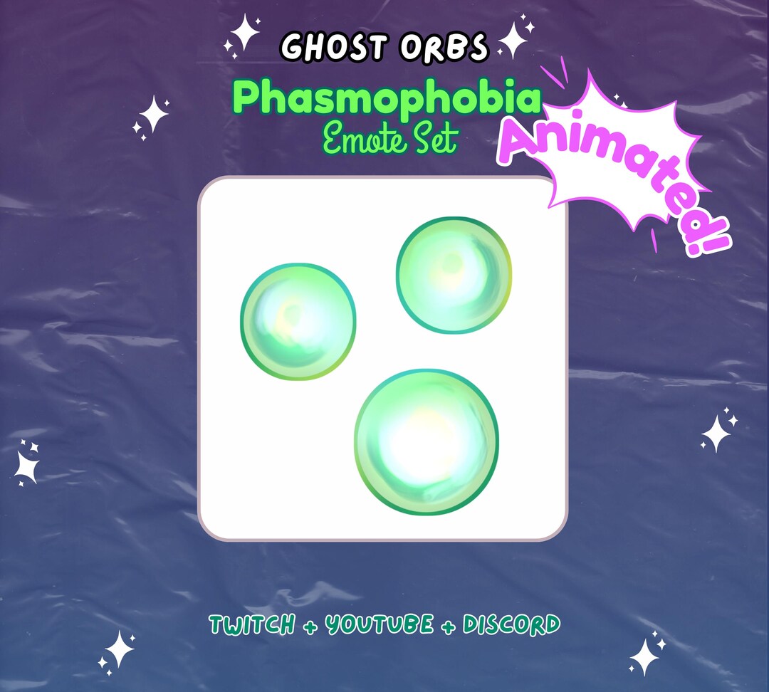 Animated Phasmophobia Ghost Orbs Twitch Youtube Emote Set - Etsy