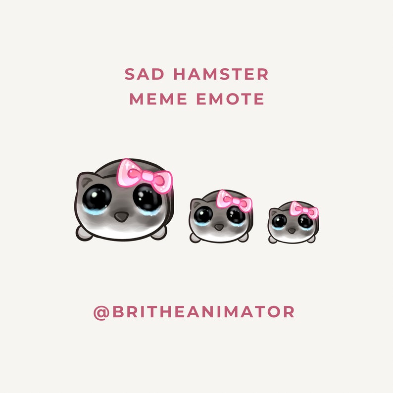 Sad Hamster Meme Emote - Etsy