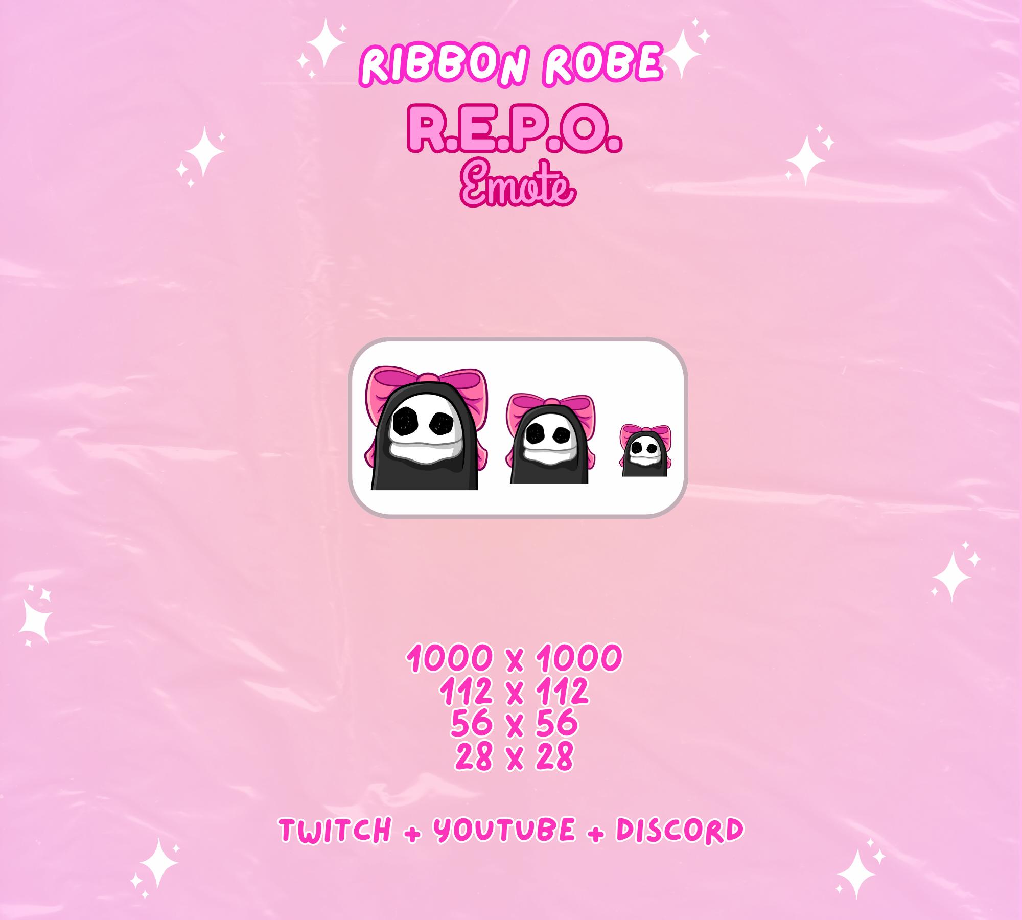 R.E.P.O Ribbon Robe Animated Emote Twitch Youtube Discord Streams - Etsy