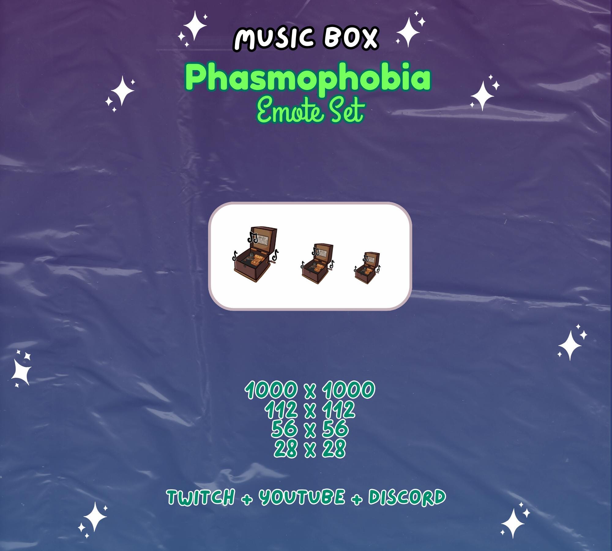 Animated Phasmophobia Music Box Twitch Youtube Emote - Etsy