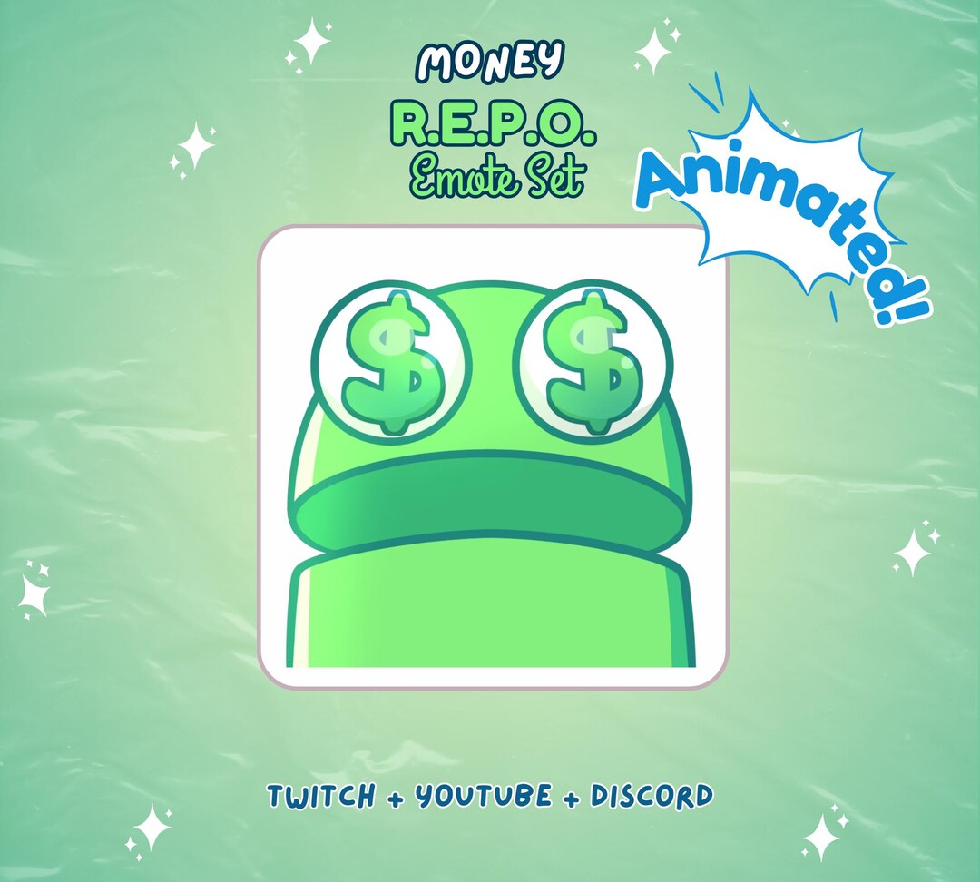 R.E.P.O Money Animated Emote Twitch Youtube Discord Streams - Etsy