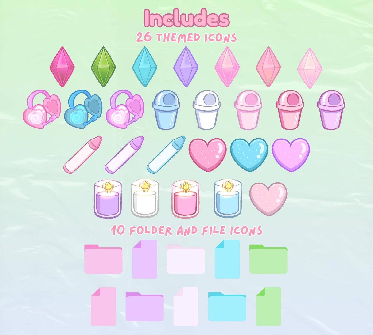 Simmer Computer Desktop Theme Wallpaper Organizer Set - Etsy