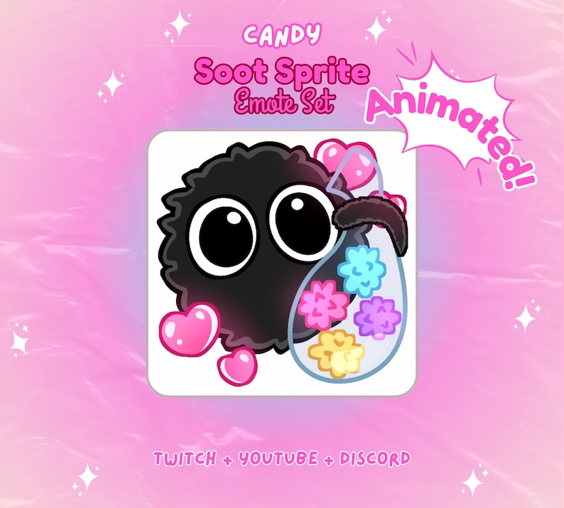 Soot Animated Candy Sprite Twitch Youtube Emote - Etsy