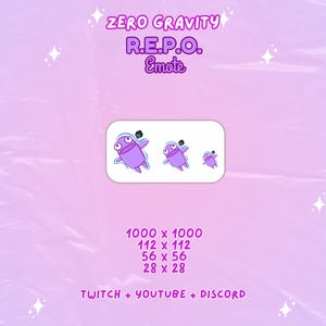 R.E.P.O Zero Gravity Animated Emote Twitch Youtube Discord Streams - Etsy