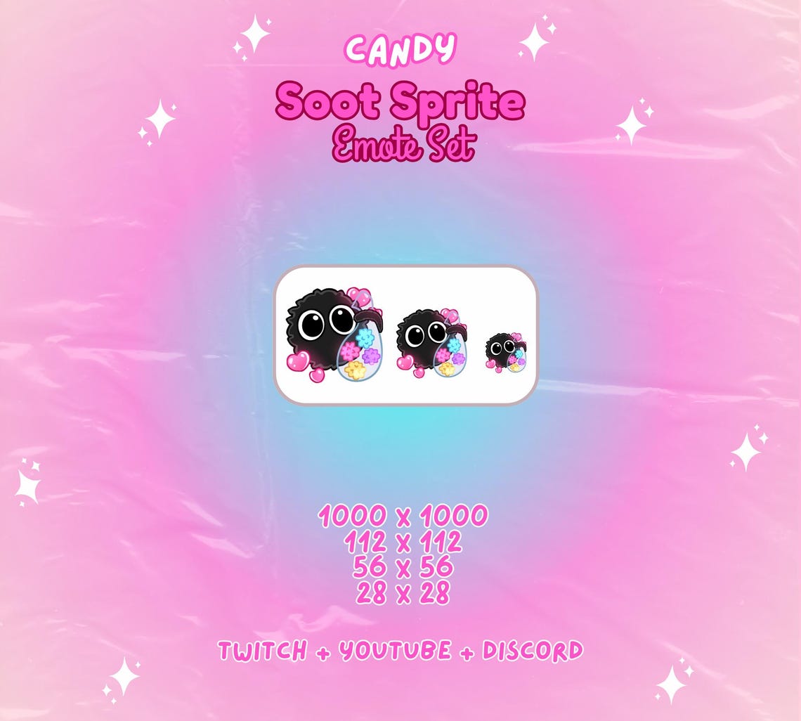 Soot Animated Candy Sprite Twitch Youtube Emote - Etsy