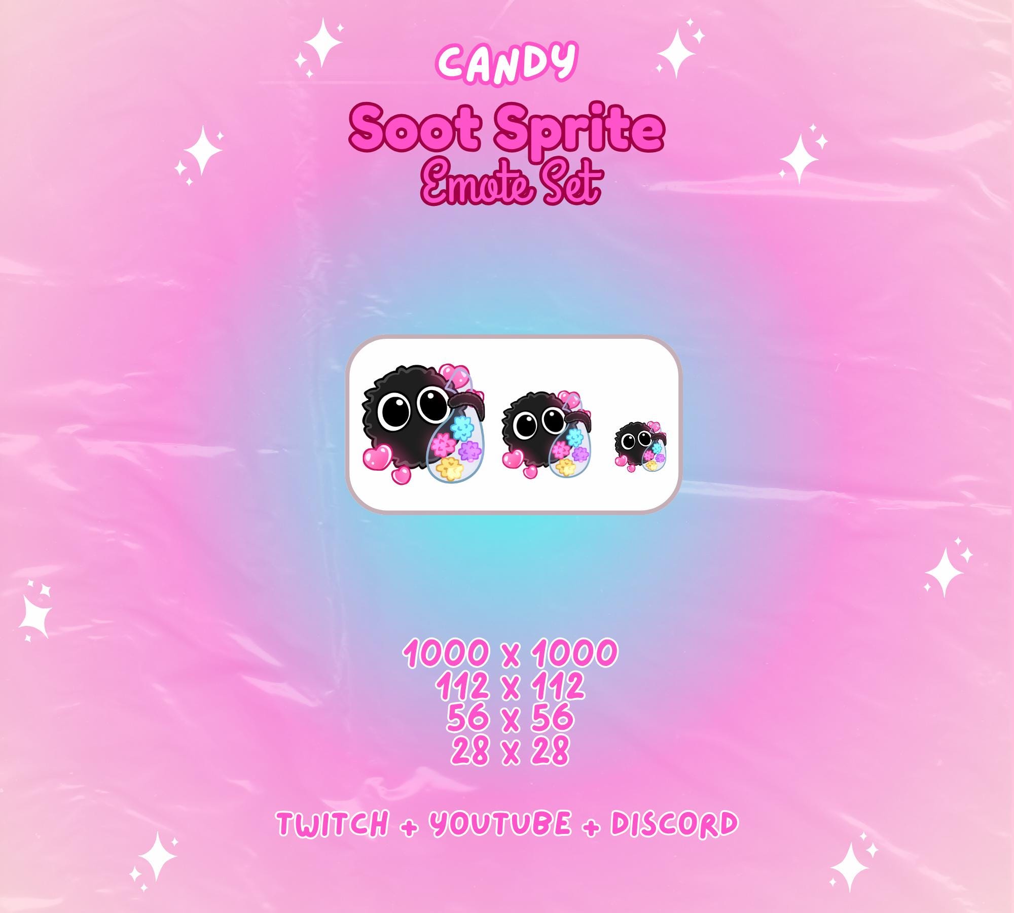 Soot Animated Candy Sprite Twitch Youtube Emote - Etsy