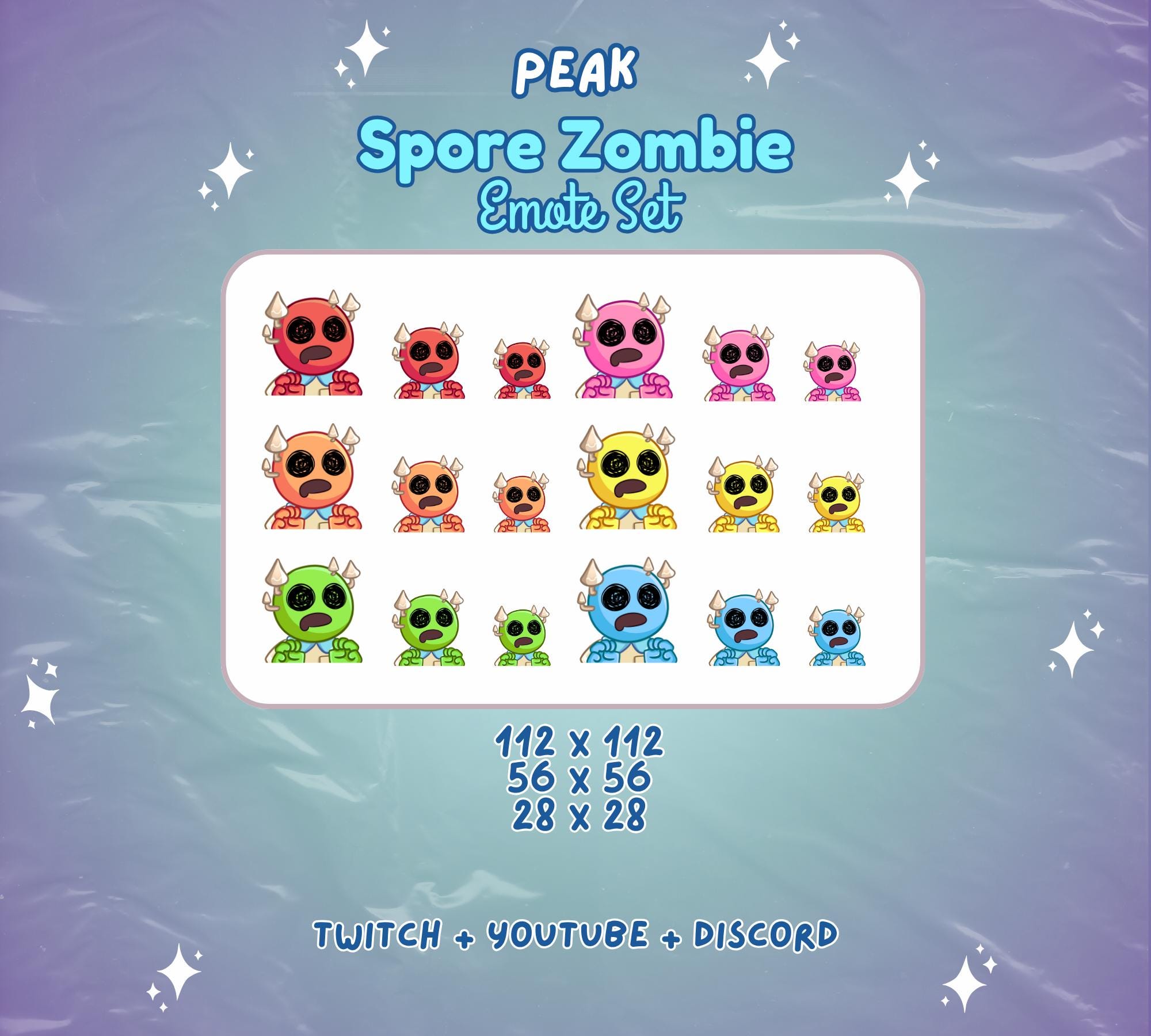 Animated Peak Spore Zombie Twitch Youtube Emote - Etsy