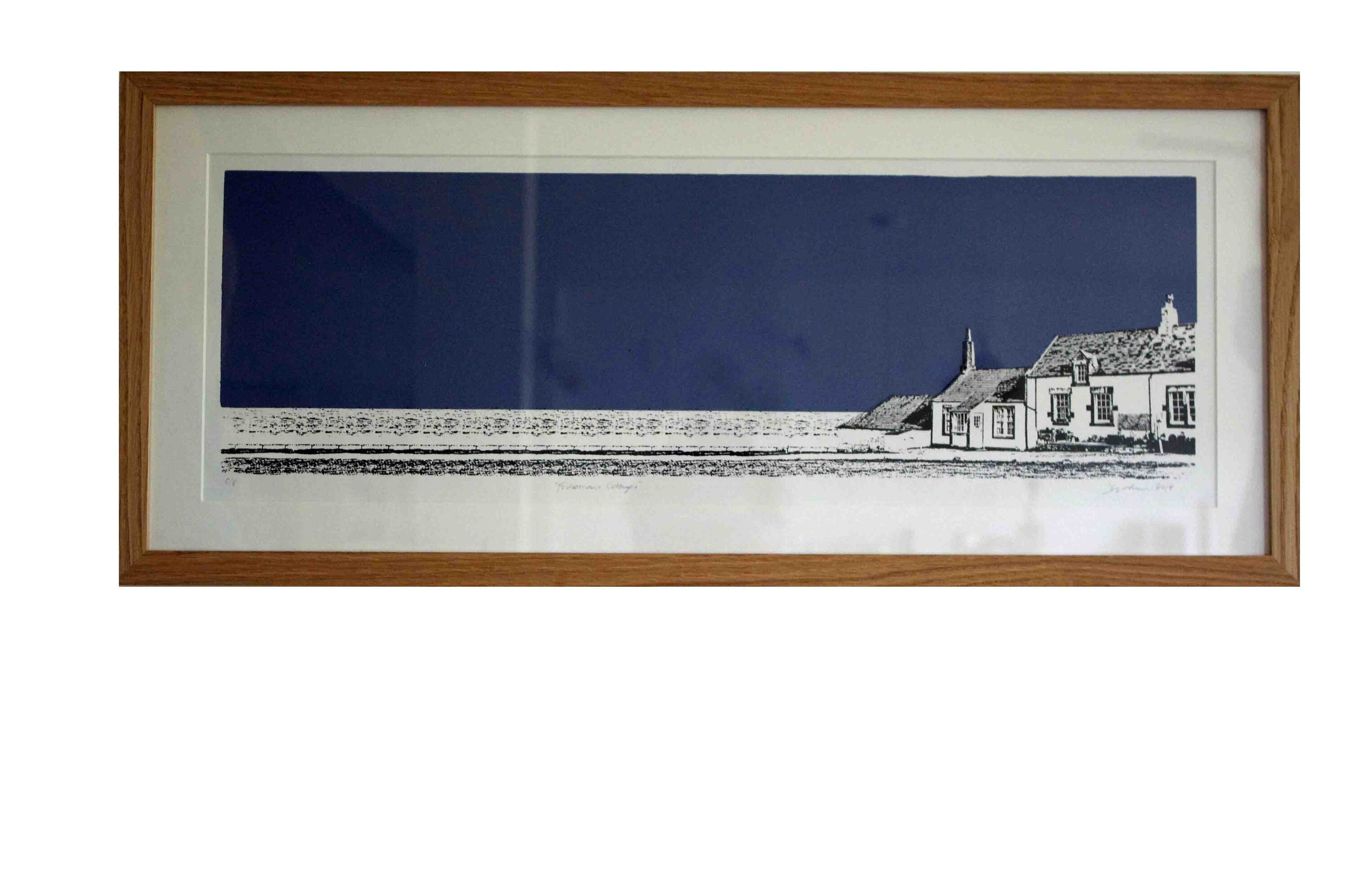 Limited Edition Original Signed Silkscreen Print 'fishermen's' Cottages ...