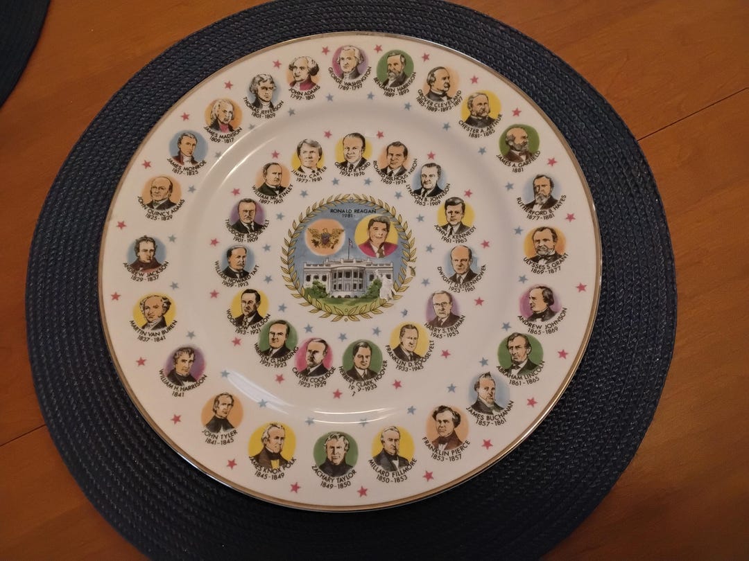 1981 Ronald Reagan Presidential Plate Collectable - Etsy