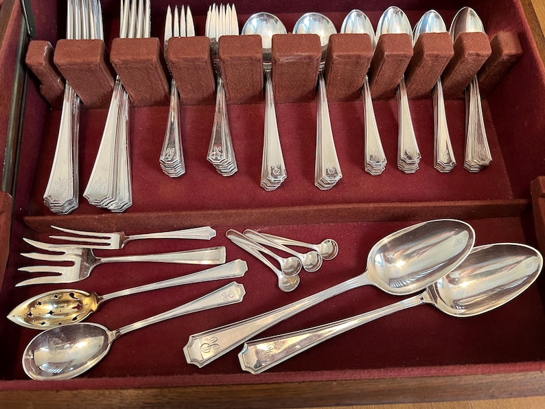 Gorham Fairfax Sterling Silver 94 Piece Set Service for 12 - Etsy