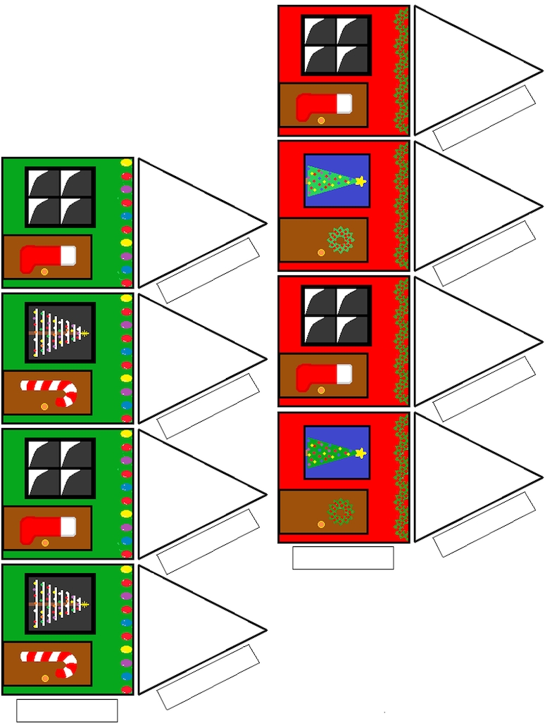 Christmas Village, Digital Download, Build a Holiday Town. Decorate ...