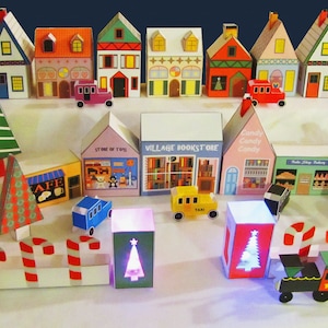 Christmas Village, Digital Download, Build a Holiday Town. Decorate ...