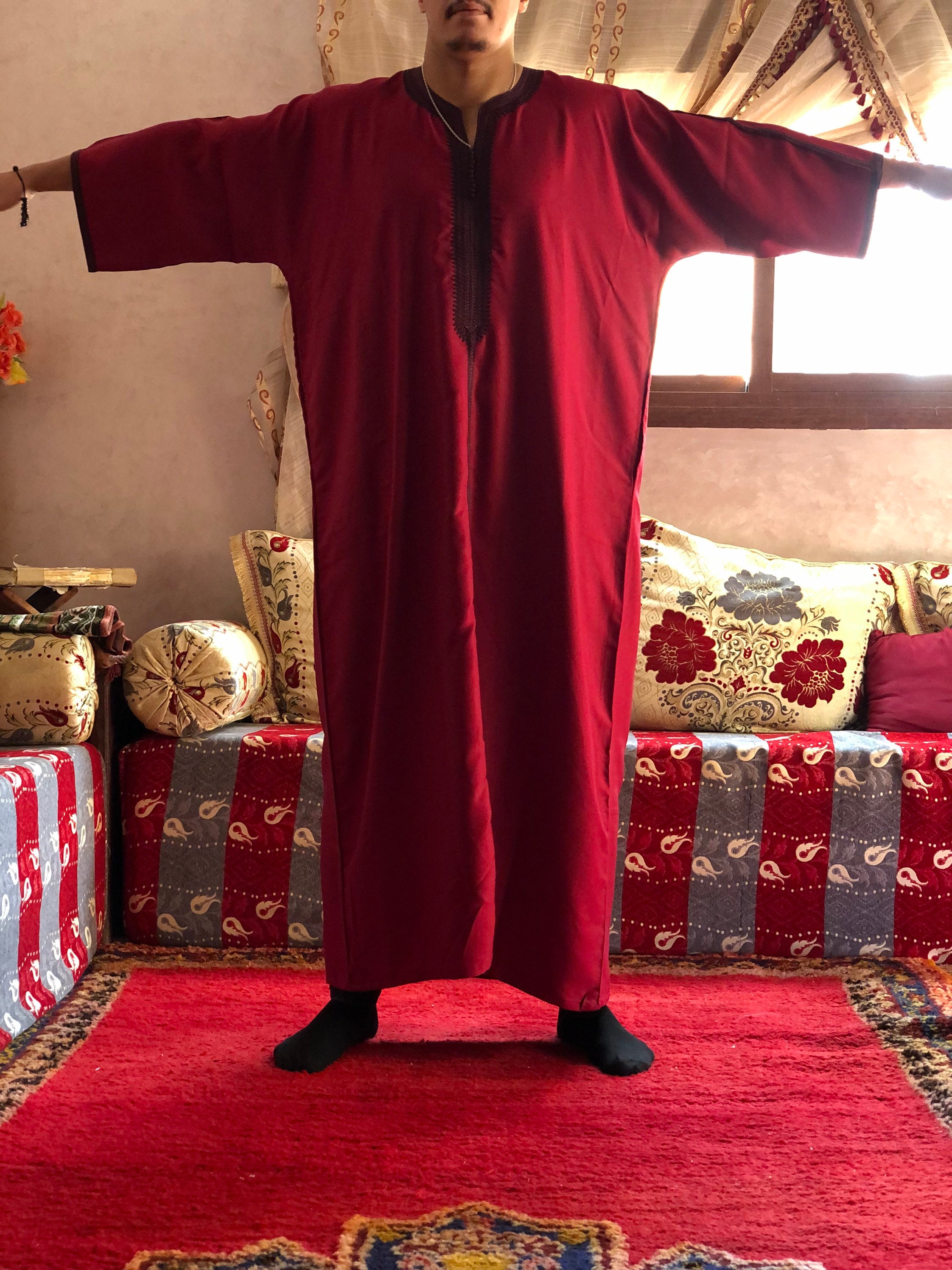 Morocco Kaftan Men , Traditional Costume ,dishdasha Arabe Kameez ...