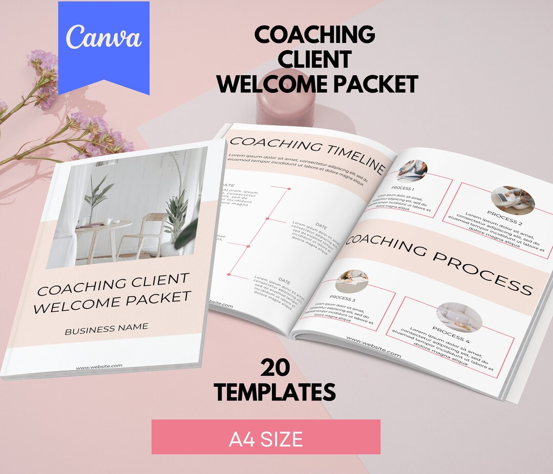 Welcome Packet Client Onboarding New Client Guide Coach Book Template ...