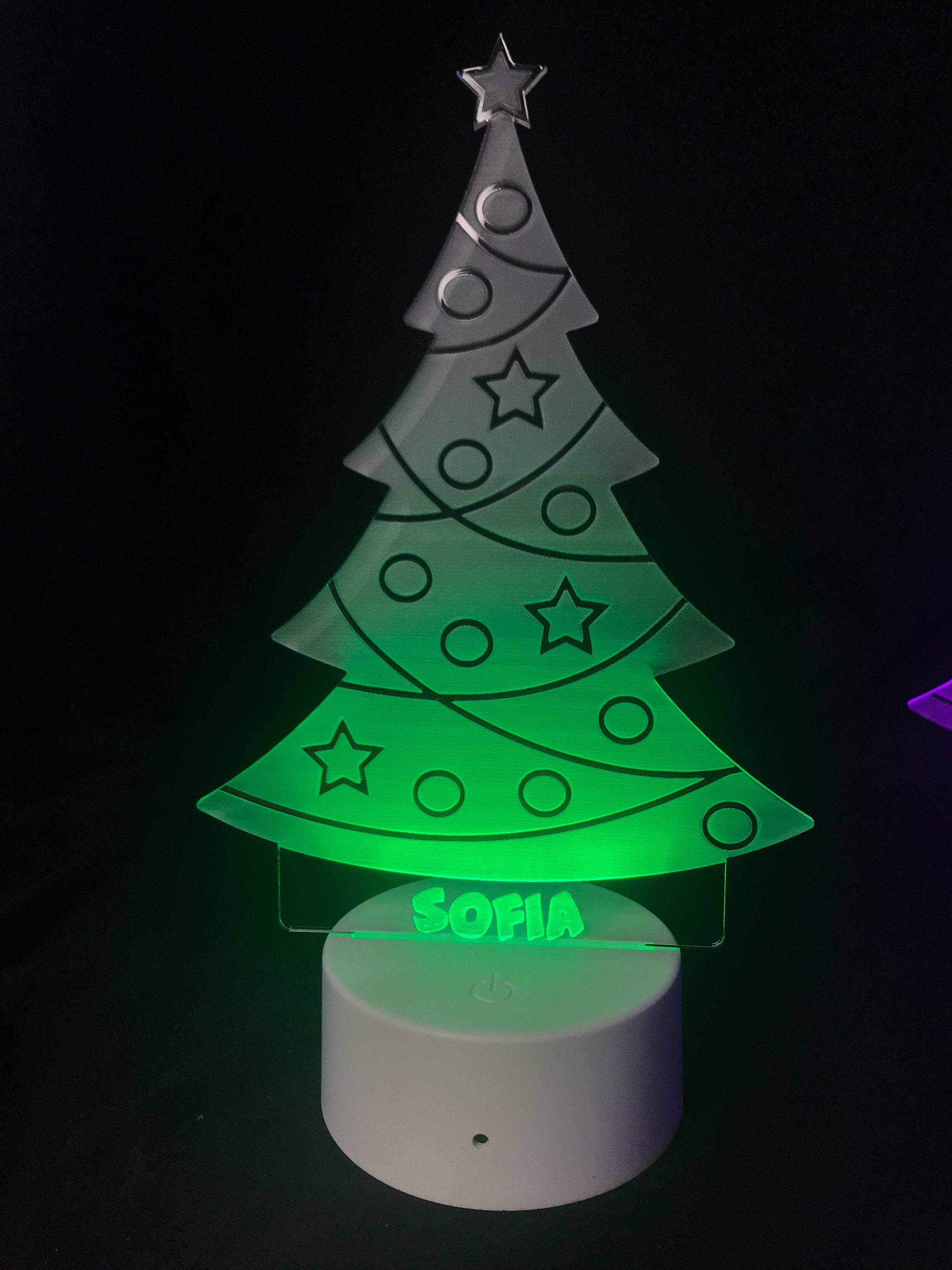 Color and Light Acrylic Infinity Christmas Trees - Etsy