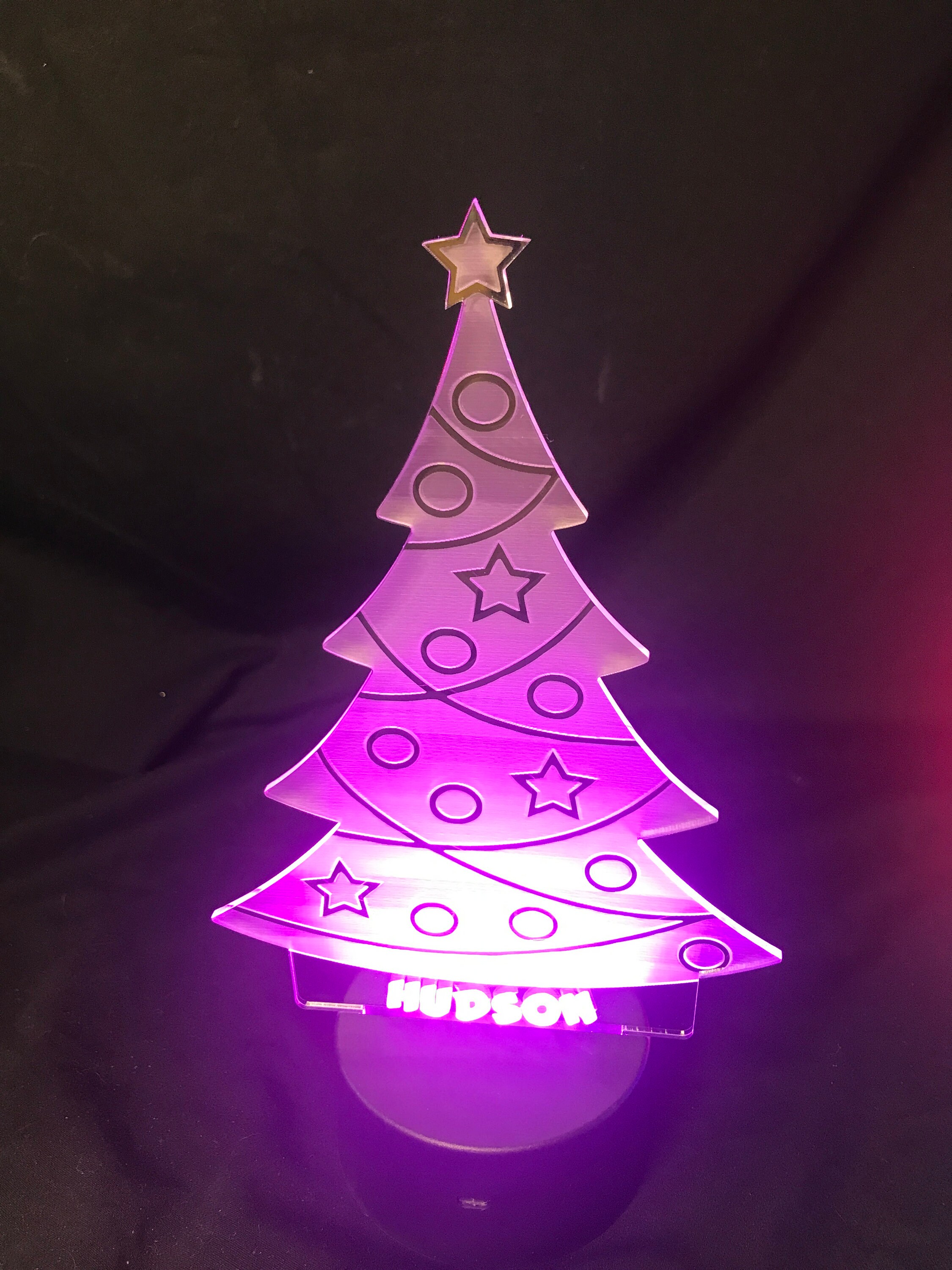 Color and Light Acrylic Infinity Christmas Trees - Etsy