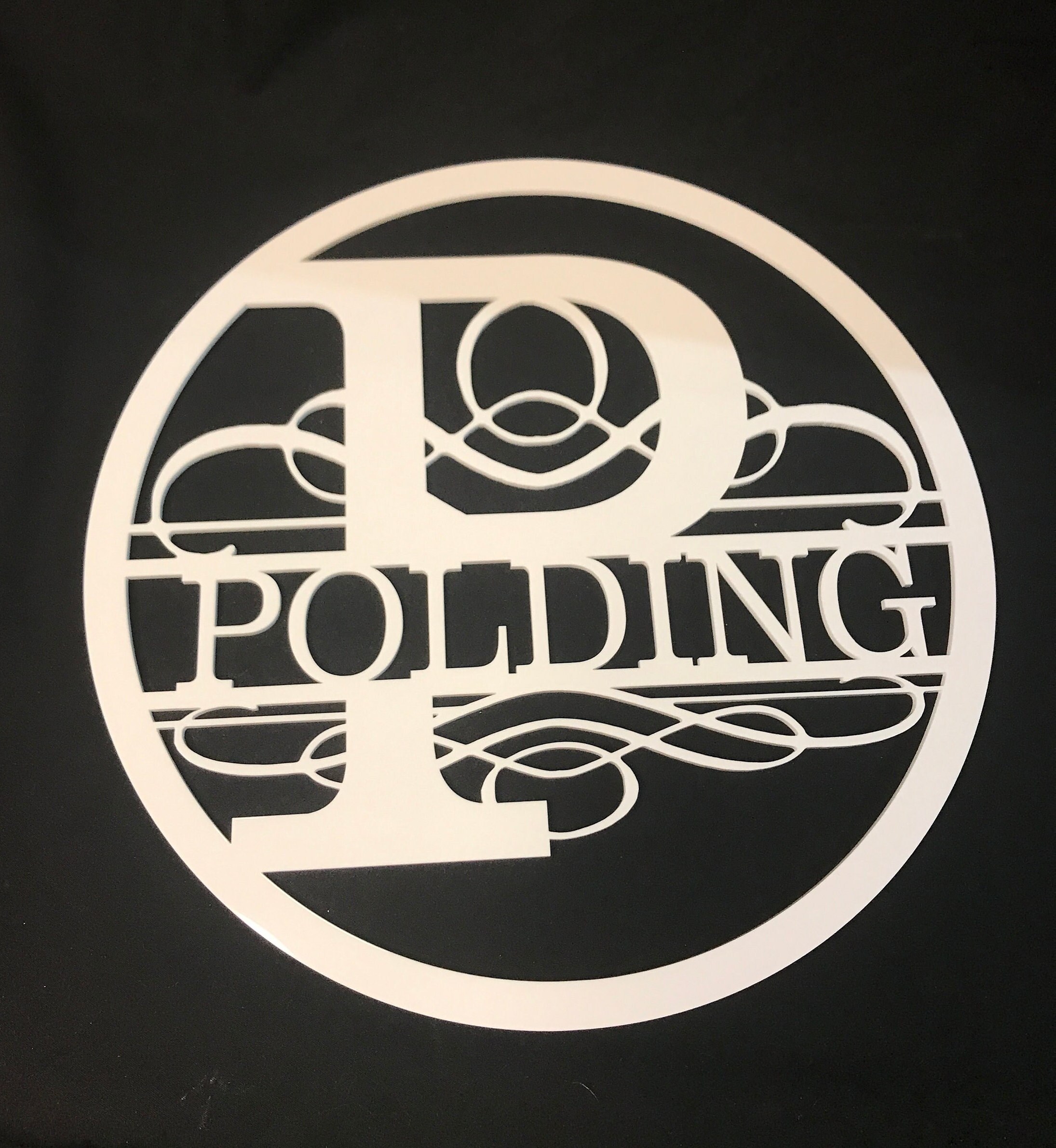 Acrylic Monogram Name Circle Sign - Etsy