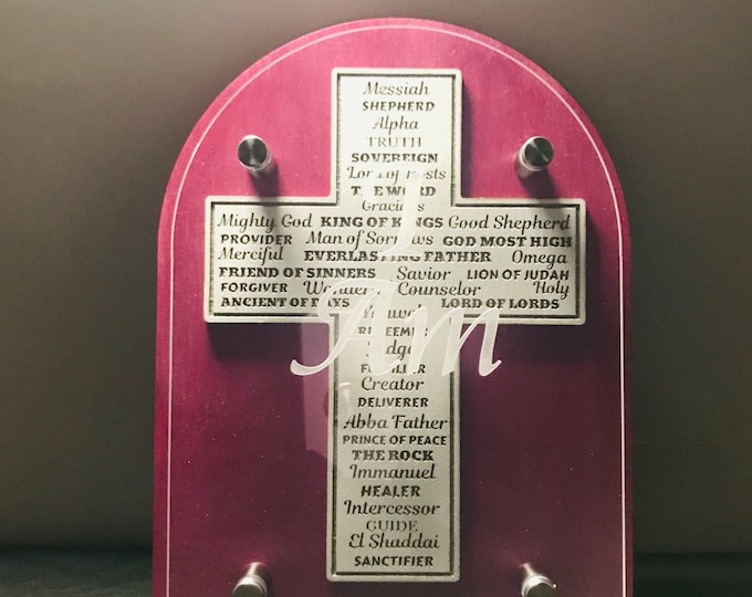 The Names of Jesus Christ on a Cross - Etsy