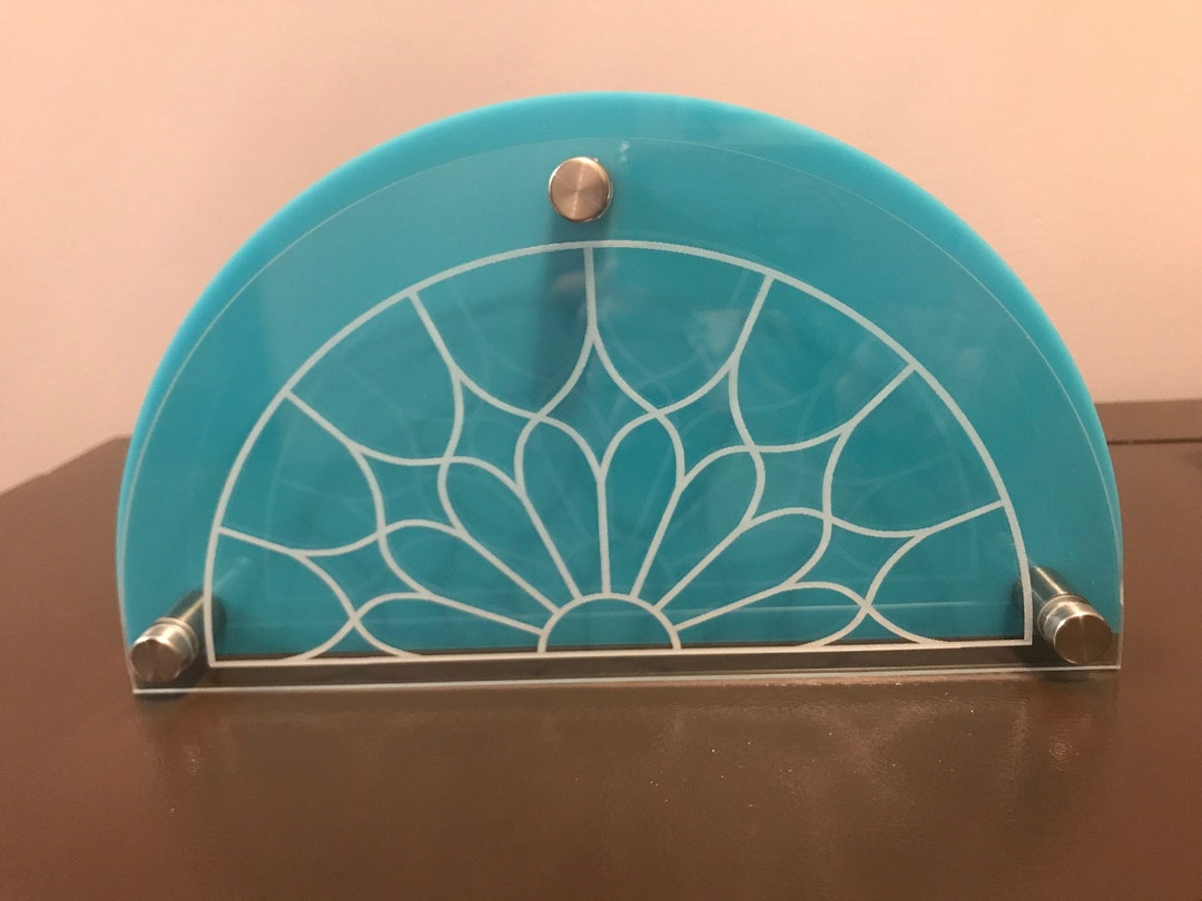 Victorian Window Semi Circle Pattern Engraved on Acrylic Mantel Display ...