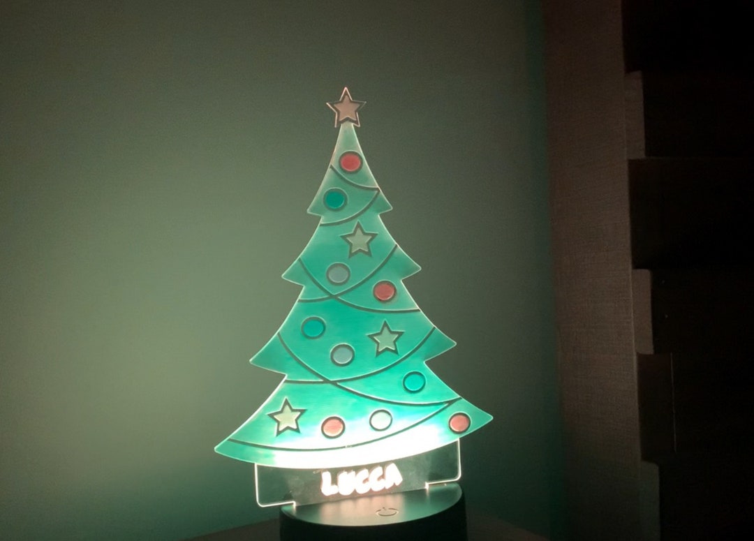 Color and Light Acrylic Infinity Christmas Trees - Etsy