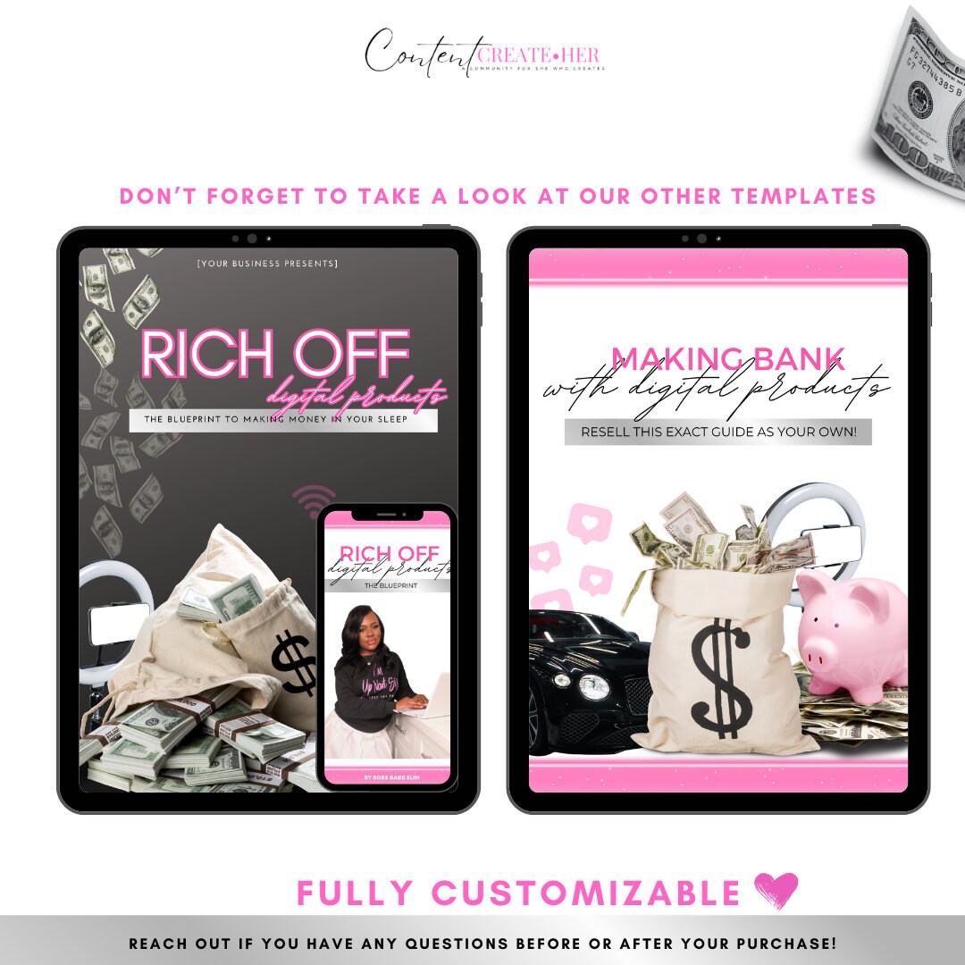 Ebook Cover Design, Ebook Cover Template, Canva Template, Editable ...