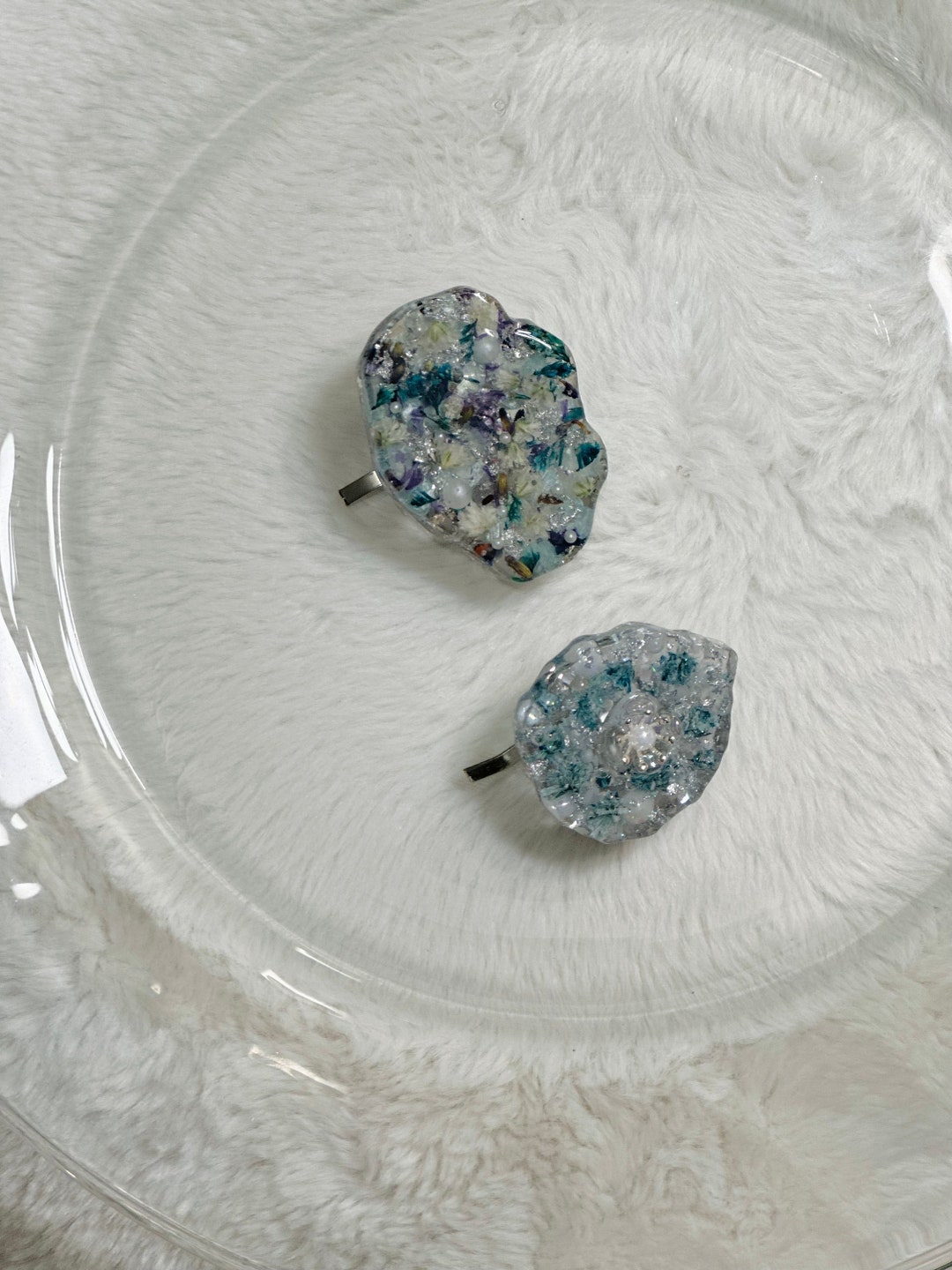 Ponytail Hook Silver Ponytail Hook Flower Ponytail Hook - Etsy