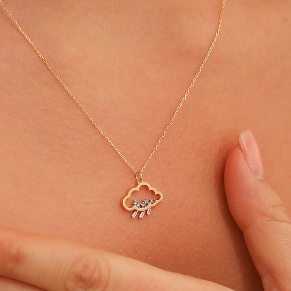 Cloud Necklace - Etsy