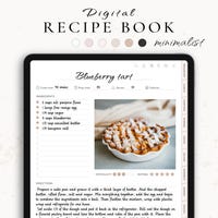 Digital Recipe Book for Goodnotes, Notability, Digital Recipe Journal ...