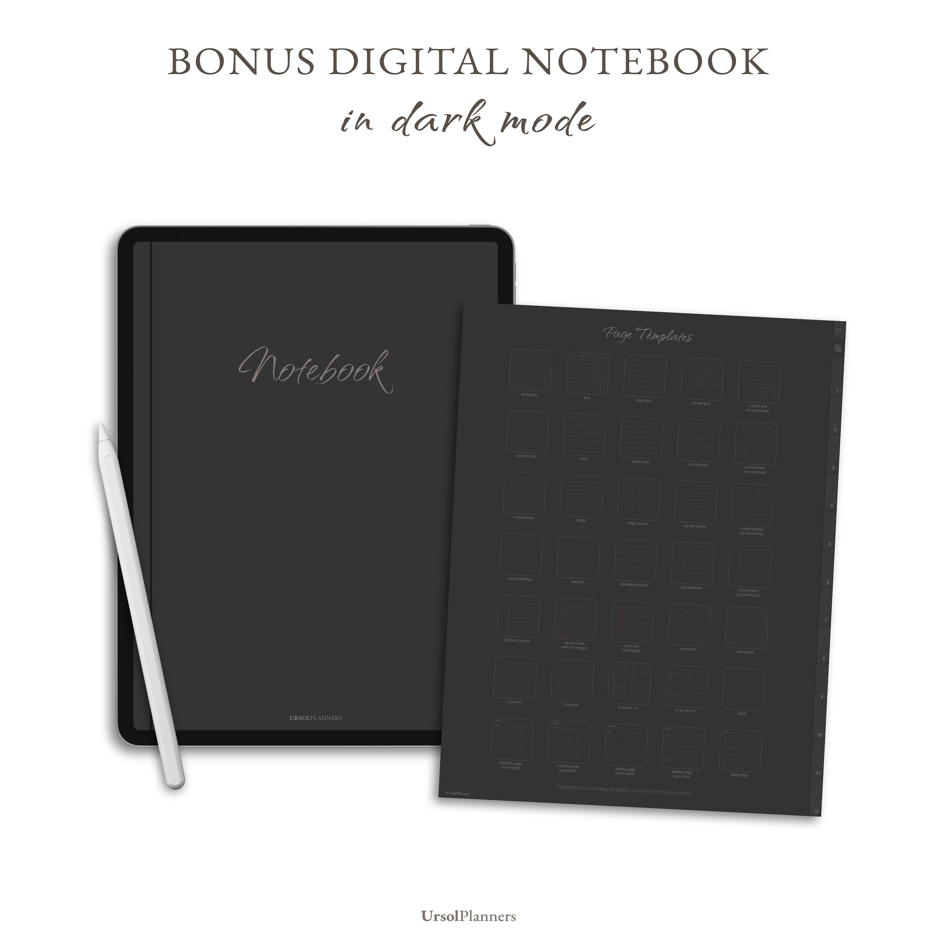 Digital Notebook Goodnotes Notebook Notebooks With Tabs - Etsy