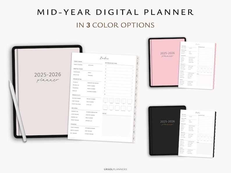 Minimalist Digital Planner 2025-2026: Daily, Weekly, Monthly (digital ...