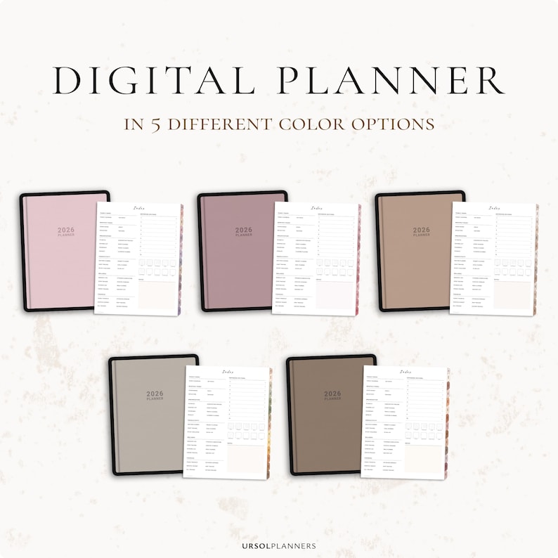 2026 Minimalist Digital Planner: Daily, Weekly, Monthly (digital ...