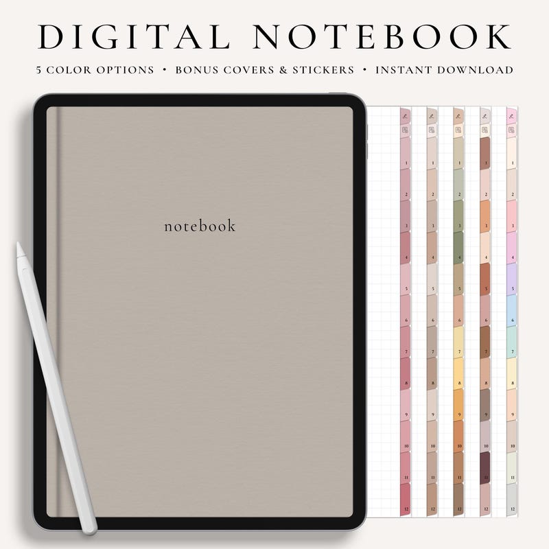 Digital Notebook - Etsy