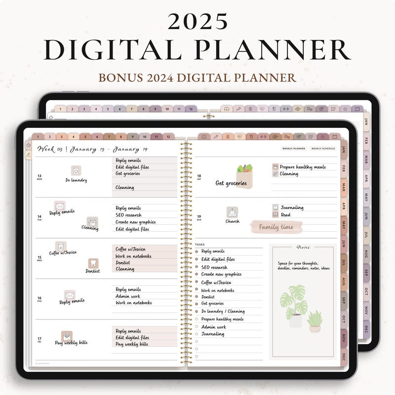 iPad Mini Planner - Etsy