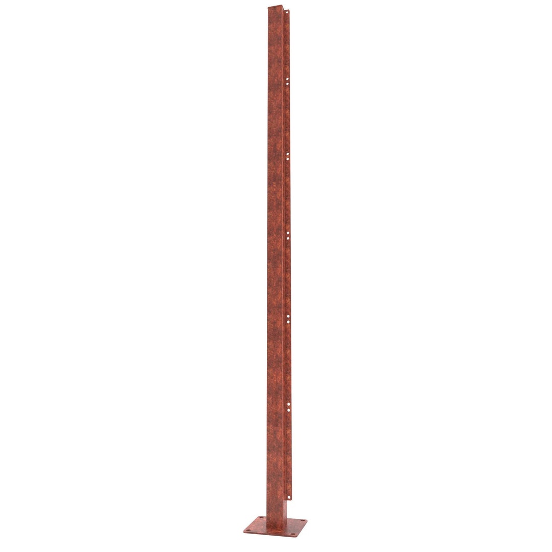 Corten Steel Screen Post - Free Standing Garden Screen or Gate Post ...