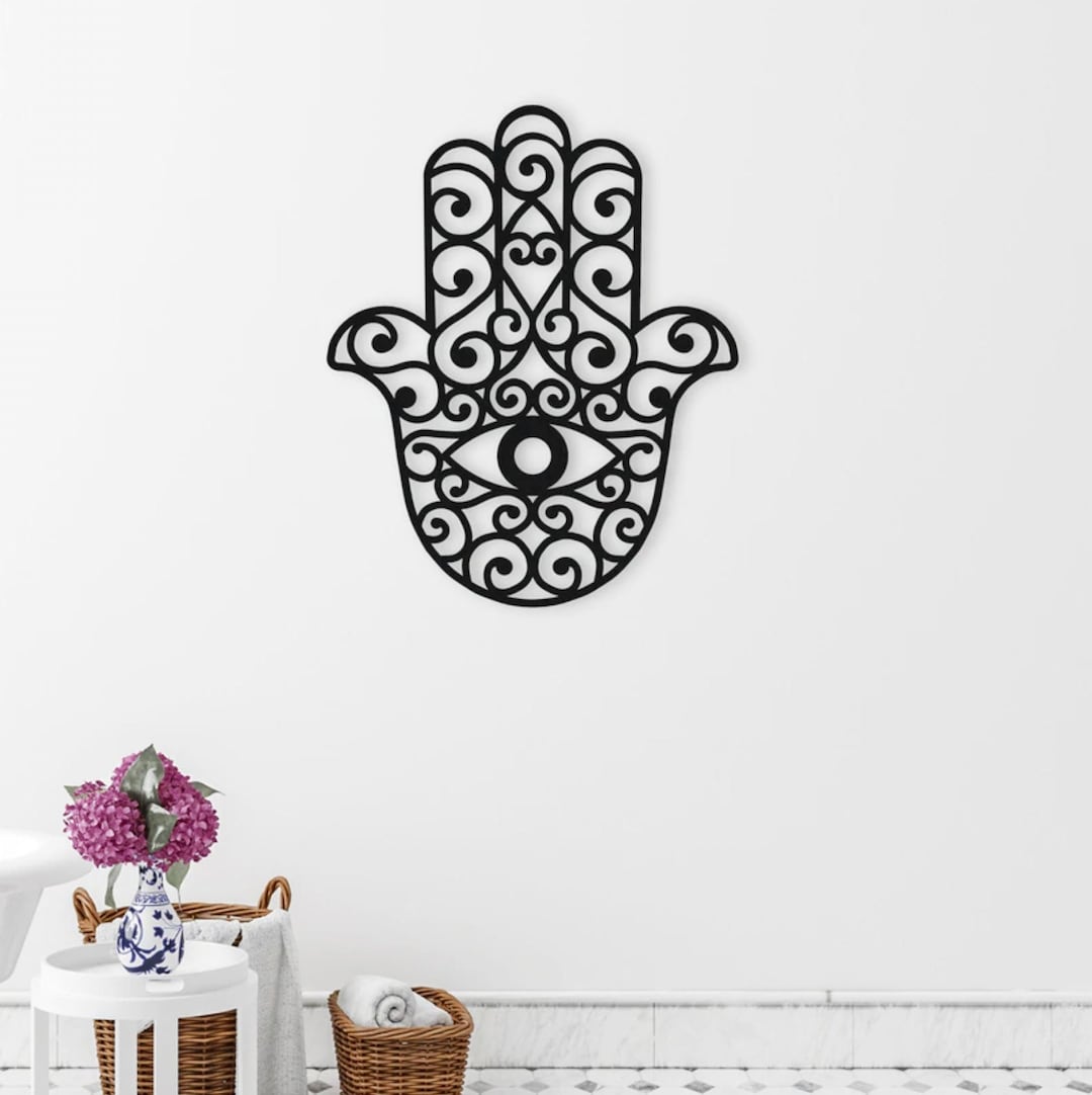 Hamsa Wall Decor, Home Decor, Metal Wall Art, Unique Decor, Large Wall ...