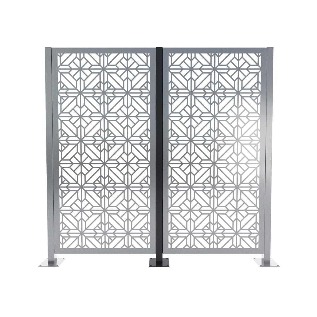 Garden Screen Post, Free Standing, DUAL POST, Horizontal or Vertical in ...