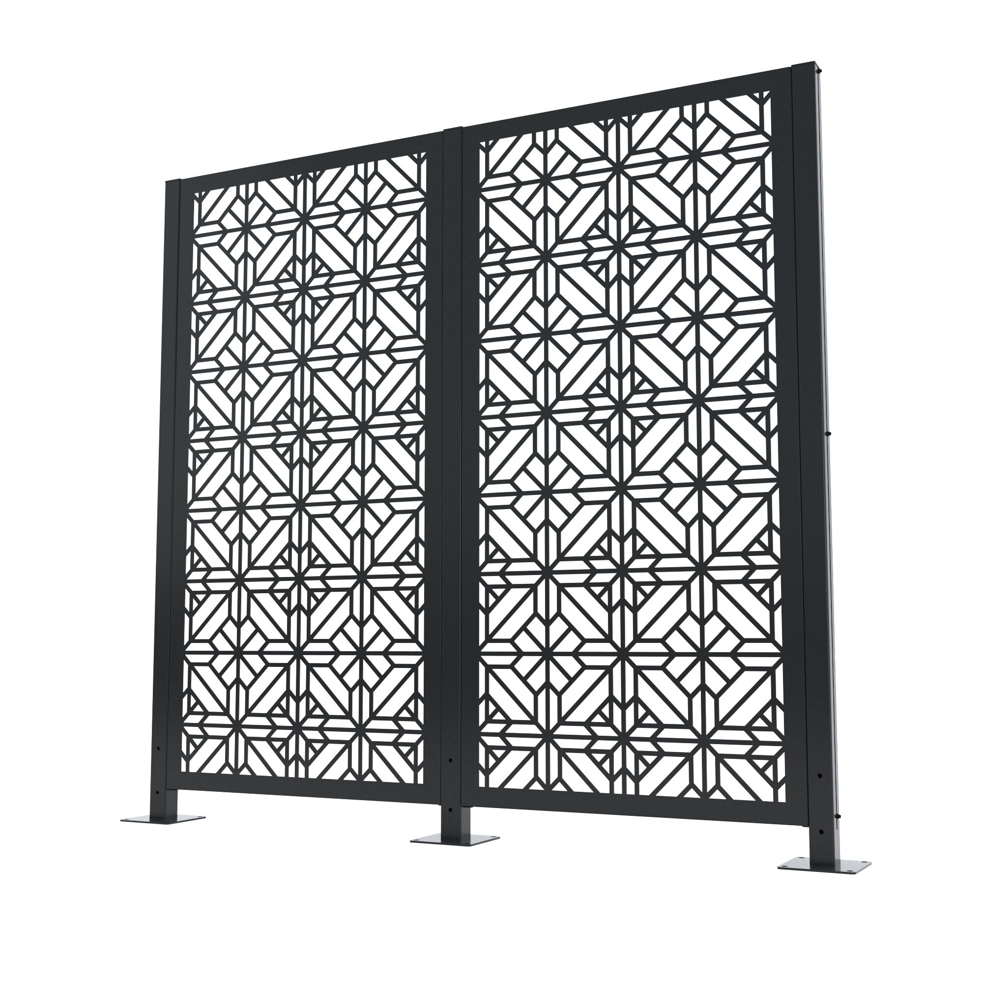 Garden Screen Post Free Standing DUAL POST Horizontal or - Etsy UK