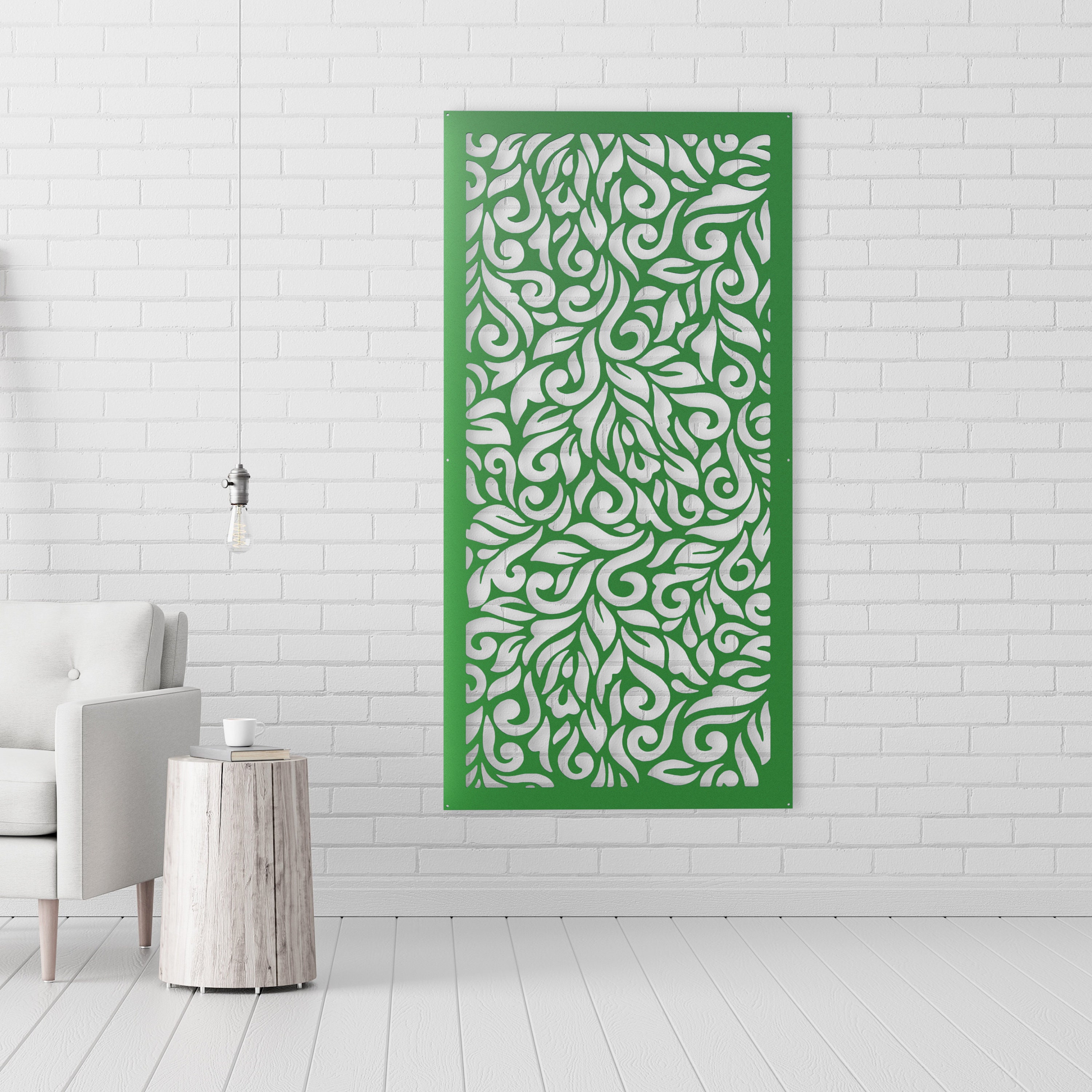 Garden Screen in Botanical Design Metal Decorative Screen | Etsy UK